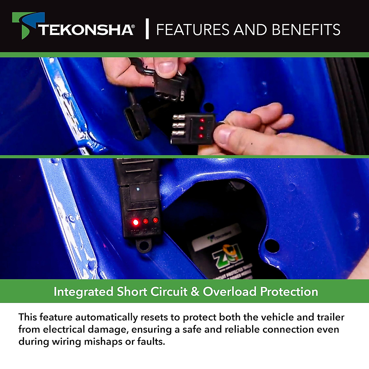 Tekonsha 119191 ModuLite HD Plus Protector with Integrated Circuit and Overload Protection Trailer Light Power Module Kit