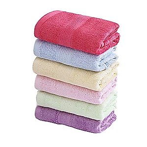 Luxury Bamboo Washcloth Towel Set 12 Pack for Children Bathroom-Hotel-Spa-Kitchen Multi-Purpose Fingertip Towels & Face Cloths 17'' x 10''