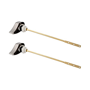 Hibbent 2 Pack Toilet Handle Tank Flush Lever Replacement Compatible with TOTOTHU004-CP Trip Lvr for ST701, CST854, Side Mount Toilet Flush Handle, Toilet Trip Lever, Brushed Nickel