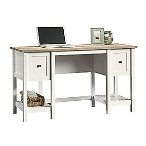 Sauder Cottage Road Desk, Soft White finish
