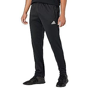 adidas Men's AEROREADY Game and Go Small Logo Tapered Pants, Black, Large