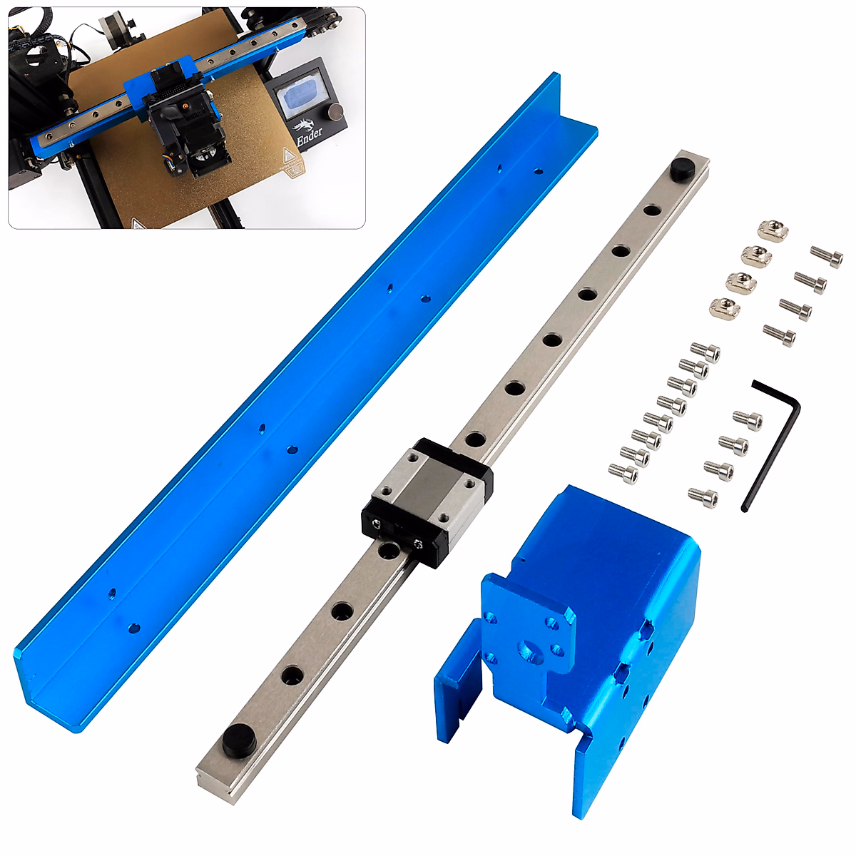 ENOMAKER Ender 3 V2 X Axis Linear Rail Guide for Sprite Extruder Pro Kit of Creality Ender 3, Ender 3 Pro 3D Printer
