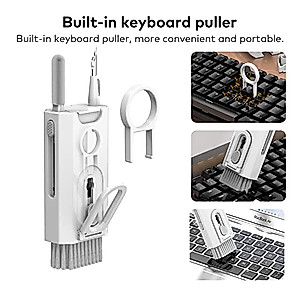 8 in 1 Electronic Cleaning kit - Keyboard Cleaner, Keyboard Cleaning Kit, Laptop Cleaner, Laptop Cleaning Kit, Electronic Cleaner Kit for Airpods Pro/Laptop/Phone(Give Away a Flannel Cloth) White