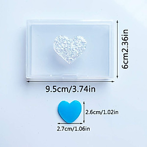18 Pieces Diamond Painting Wax Blue Heart Shaped Diamond Painting Glue Clay and Clear Storage Case for Diamond Embroidery Accessories Art Craft Supplies
