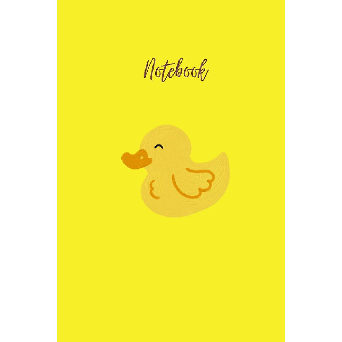 Yellow Cute Duck Notebook and Journal: 6x9 in / 100 pages / For Kids / For Girls and Boys