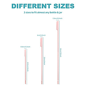 9 Pieces 3 Sizes Silicone Spatula for Beauty and Kitchen Silicone Makeup Spatula Silicone Bottle Scraper Spatula Lotion Spatula for Girls and Women (Pink)