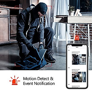 Hidden Camera with 32G SD Card, 1080P WiFi Spy Camera Hide in Bluetooth Speaker, Nanny Cam with 180° Rotating Lens, App Live Stream, Remote View, Motion Detection Notification, Self Video Recording