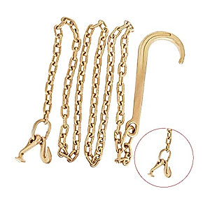 munirater 5/16in x 10 FT Grade 70 Tow Chain 15 J Hook and T Hook Mini J Hook Recovery Wrecker Axle Tow Truck Chain