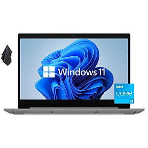 2022 Newest Lenovo IdeaPad 3i 15.6" FHD Laptop, 11th Gen Intel Core i3-1115G4 Processor, 8 GB DDR4 RAM, 128 GB PCIe NVMe SSD, WiFi, Long Battery Life, Fingerprint Reader, Windows 11, Platinum Grey
