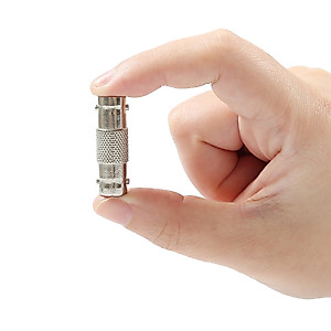 Warmstor 20 Pack BNC Female to BNC Female CCTV Security Camera Adapter Coupler Straight Extender Connector