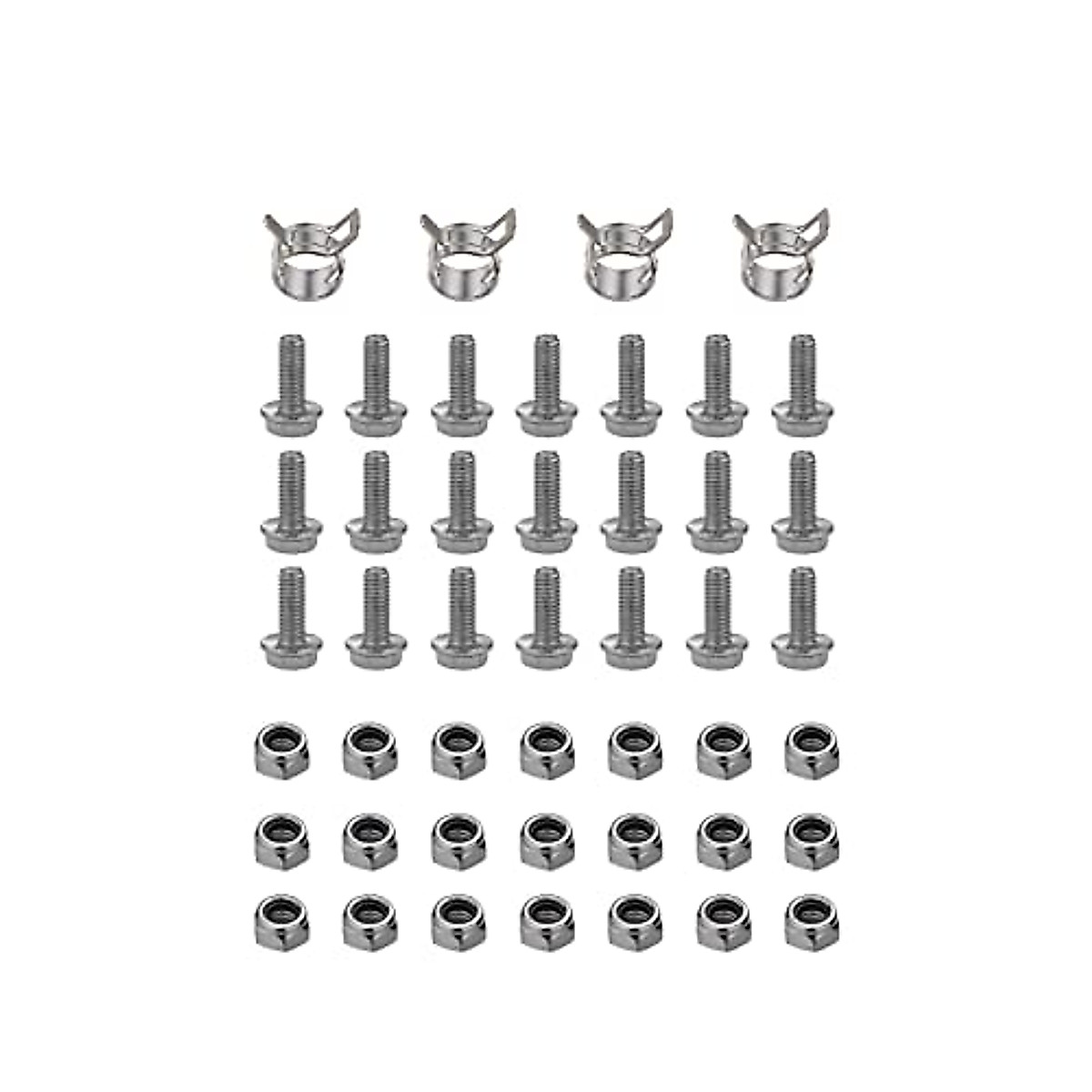 Mikatesi 753-0613 731-0782 731-0781 731-0780 721-0287 Snow Blowers Rubber Spirals Paddles Set with Hardware Kit for MTD 21" 20" Snowblowers