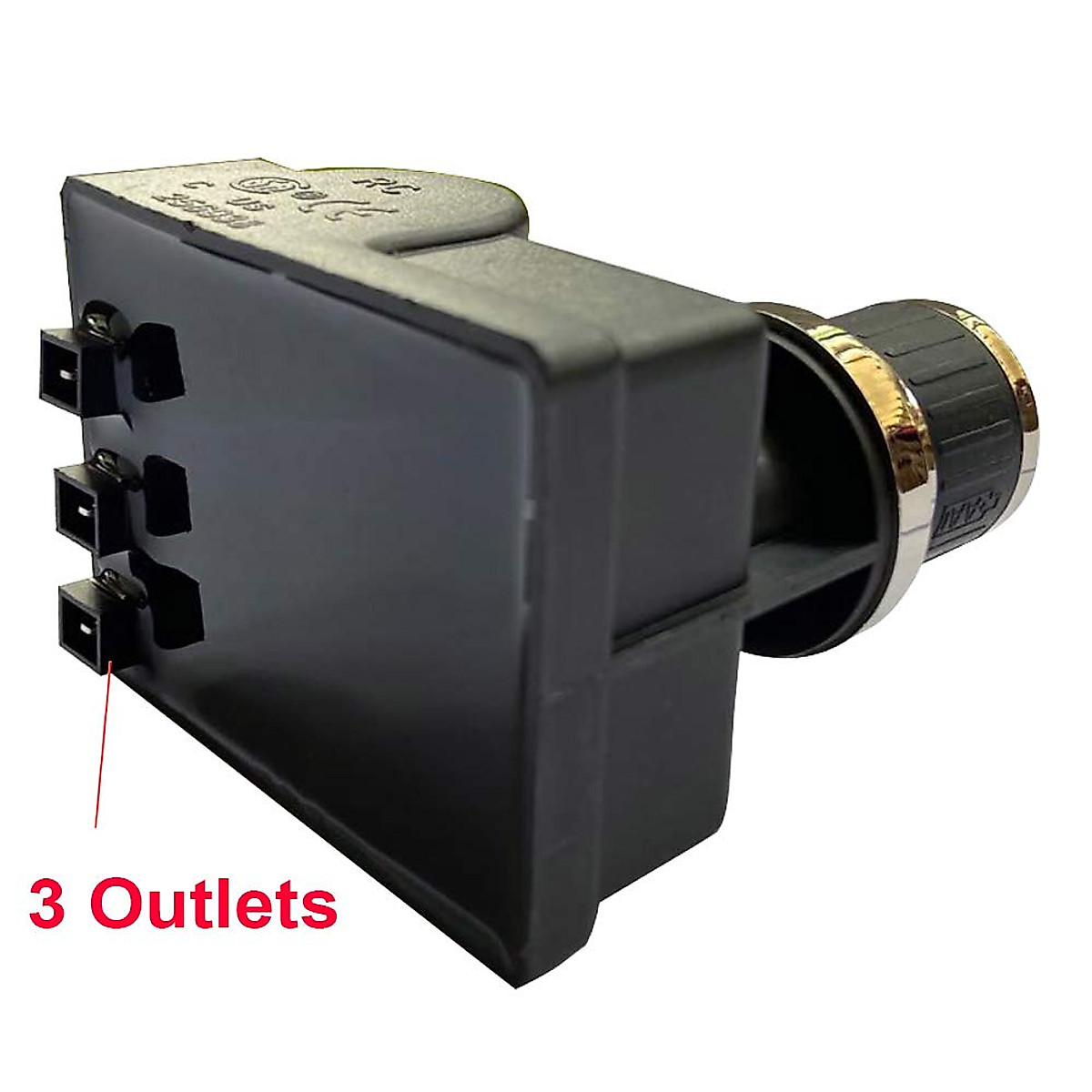 OREAD 3 Outlet Grill Ignitor,Spark Generator Tact Push Button Electronic Igniter BBQ Gas Grill Replacement for Gas Grill Models by Brinkmann, Char Broil, Nexgrill, and Others