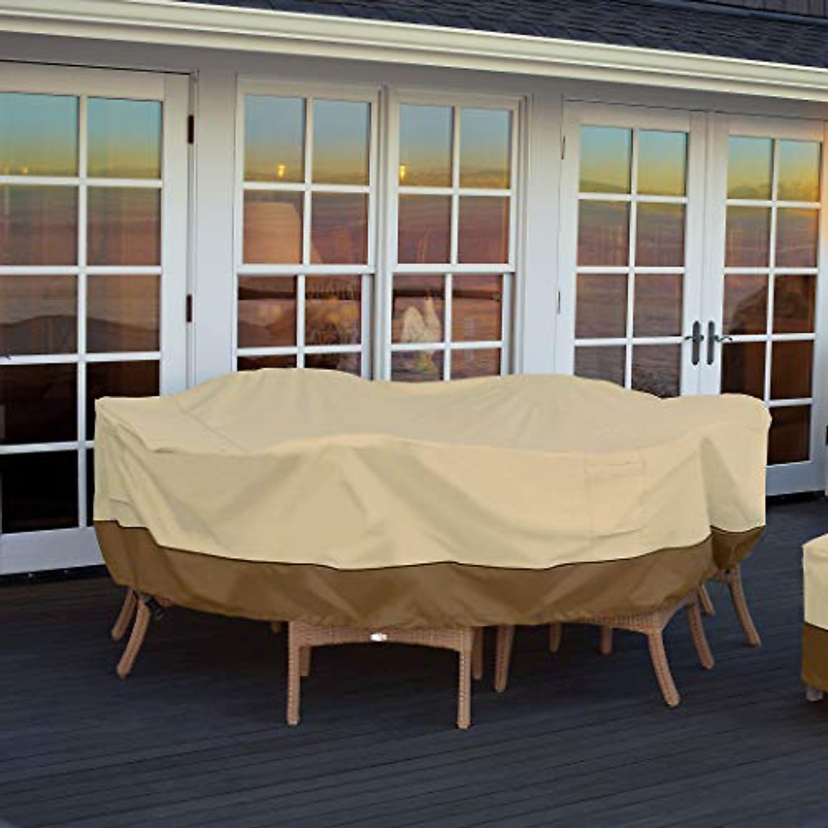 Classic Accessories Veranda Water-Resistant 72 Inch Rectangular/Oval Patio Table Cover, Outdoor Table Cover