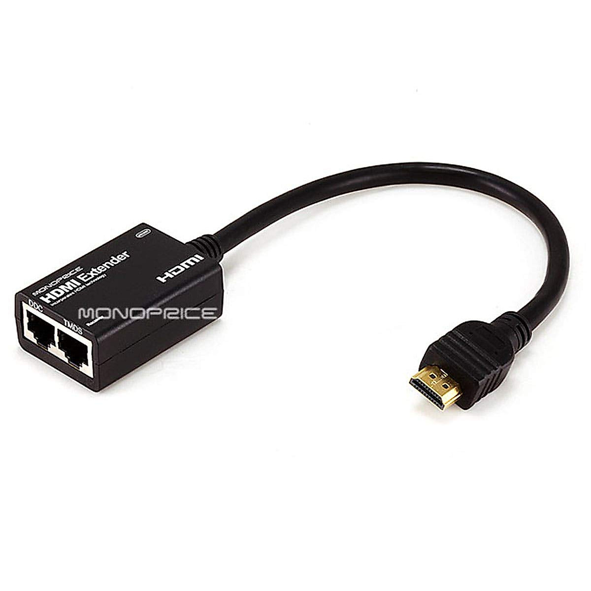 Monoprice HDMI Extender - Using Cat5e or CAT6 Cable, Extend Up to 98-Feet, HDCP Pass-Through, Up to 1080p Resolution