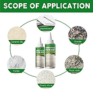 Nano Crystal Coating Agent for Tile &Furniture，Marble Nano Crystal-Plating Agent, Stone Crystal Plating Agent, Nano Crystal Plating Agent for Kitchen(50ml/3pcs)