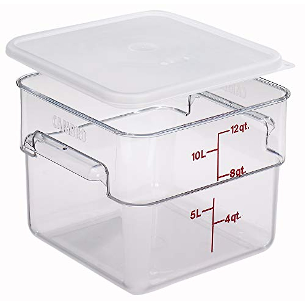 Cambro 12SFSCW135 Cambro Square Container 12 Quart Capacity, Clear