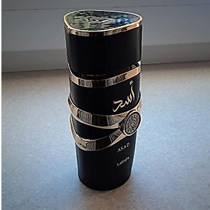 Lattafa Perfumes Asad for Unisex Eau de Parfum Spray, 3.4 Ounce