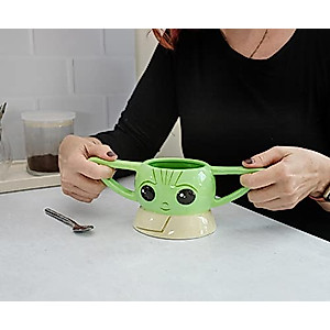 STAR WARS: The Mandalorian Grogu Sculpted Ceramic Mug | Holds 20 Ounces