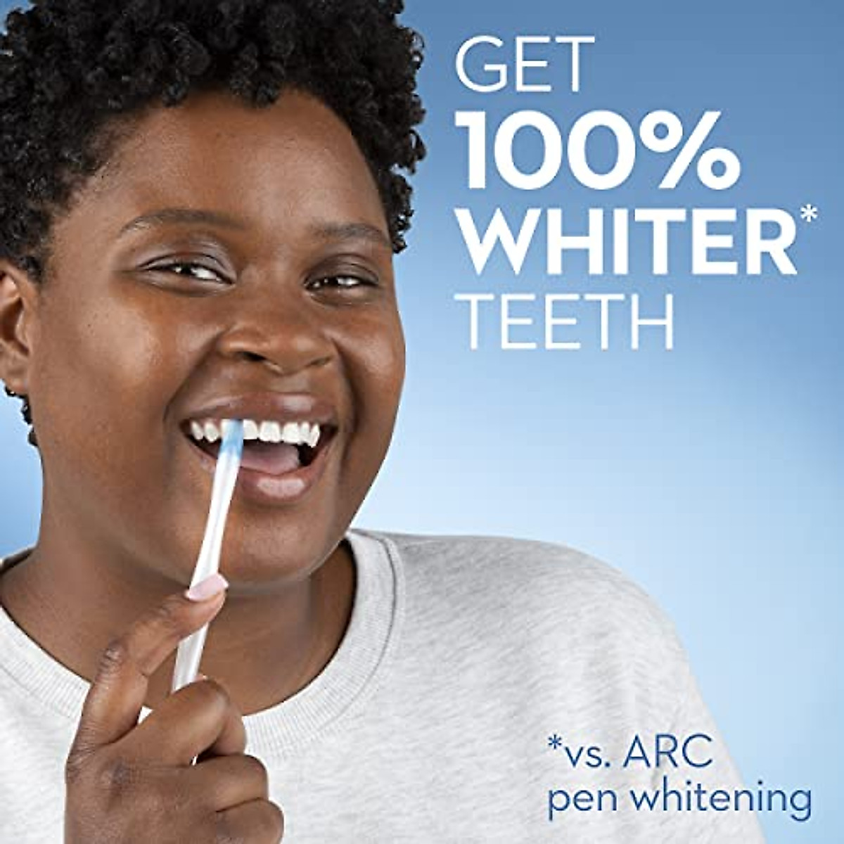 Crest Whitening Emulsions Leave-On Teeth Whitening Gel Kit + Overnight Freshness with Wand Applicator and Stand, Apply & Sleep, 0.88 Oz