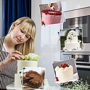 LIANYU 4 Inch Round Black Nonstick Cake Pan Set of 3, Stainless Steel, Ideal for Birthday Baking Wedding