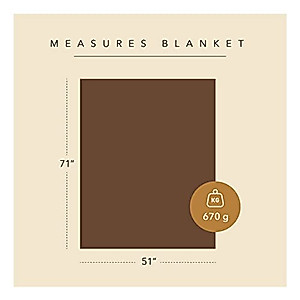 KHUSCO | 100% Alpaca Throw Blanket Serenity | 71" L x 51" W | Warm Peruvian Cozy, Lightweight for Home and Travel | Sand.