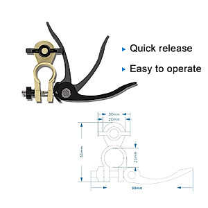 EDECOA 3 Gauge AWG 5 Feet Pure Copper Battery Cables Inverter Cables with Battery Terminals Connectors for Car, Power Inverter, RV, Boat
