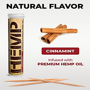 Xero Picks Infused Toothpicks with Hemp Extract (30 Picks) (Cinnamint) - 3 Pack