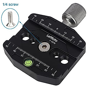 70mm Quick Release Clamp Compatible with Arca Swiss Style Plate for Tripod Ballhead Universal Quick-Change seat, monopod Head, Tripod Quick Release Plate