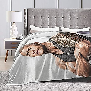 Throw Flannel Blanket for Dwayne Douglas Johnson Blanket for Home Decor for Men/Women 50in×40in