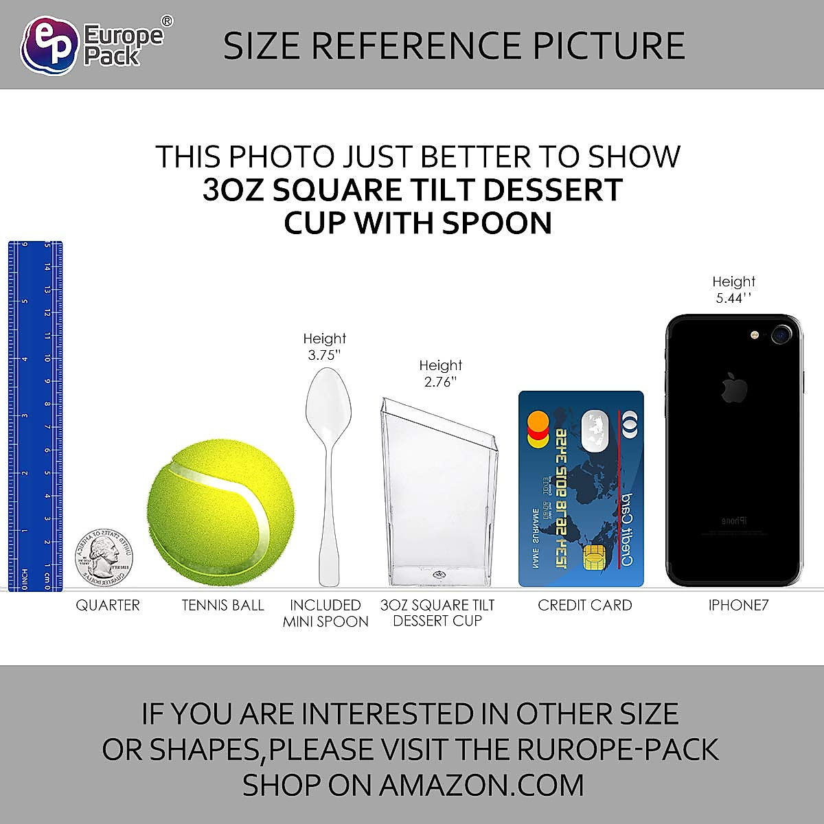 Plastic Dessert Cups with Spoons,Mini Disposable Appetizer Cups Clear Square Slanted Parfait Cups for Party - Set of 24 (3oz square slanted dessert cups)