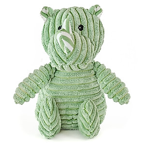 Giftable World Dog, Safari and Bug Pet Plush Toy with Squeaker (Rhino, Hippo, Elephant)