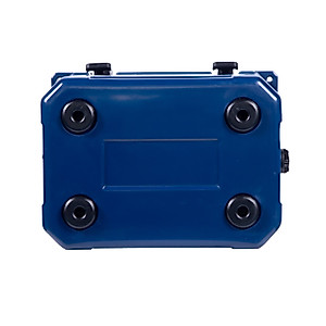 CAMP-ZERO 21 Quart Rotomolded Hard Cooler - Insulated Ice Chest with 4 Cup Holders - Bear-Proof Travel Ice Box for Beverage, Drink, BBQ, Fishing, Camping, Outdoor, Navy Blue