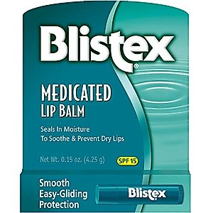Blistex Medicated Lip Balm SPF 15 -- 0.15 oz Each / Pack of 3