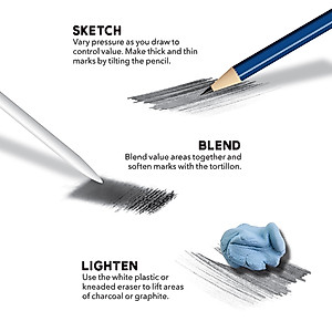 ArtSkills Sketch Pencils for Drawing, Graphite Art Pencil Set for Sketching & Shading, 8pc