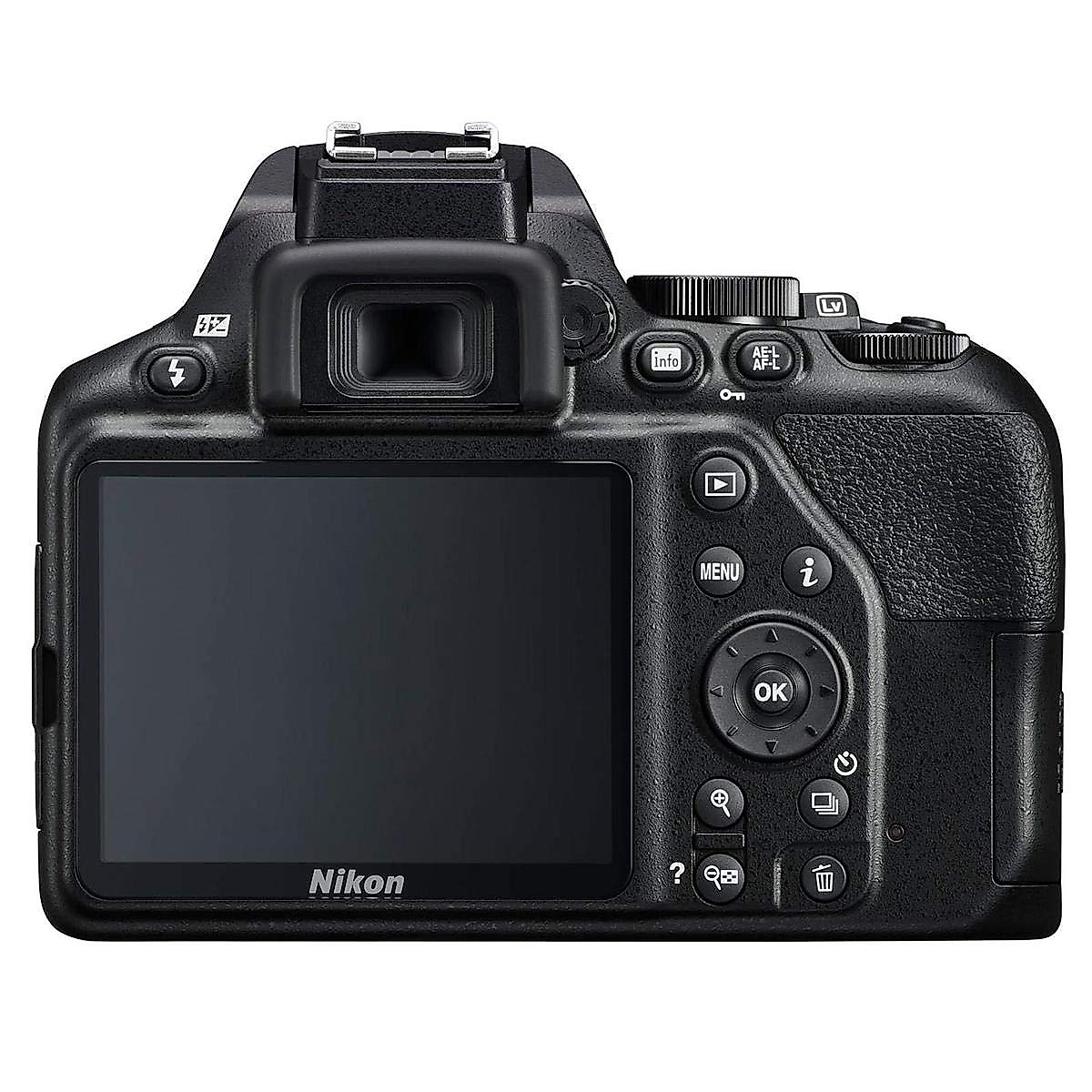 Nikon D3500 DX-Format DSLR Camera with 18-55mm and 70-300mm Lens, Black, Bundle with Corel PC Photo and Video Editing Software, Bag, 32GB SD Card, Screen Protector and Accessories