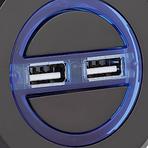 Famus 2 Button/Switch 5 Pin Lift Chair or Power Recliner Hand Control,Handset with USB Plug and Blue Light