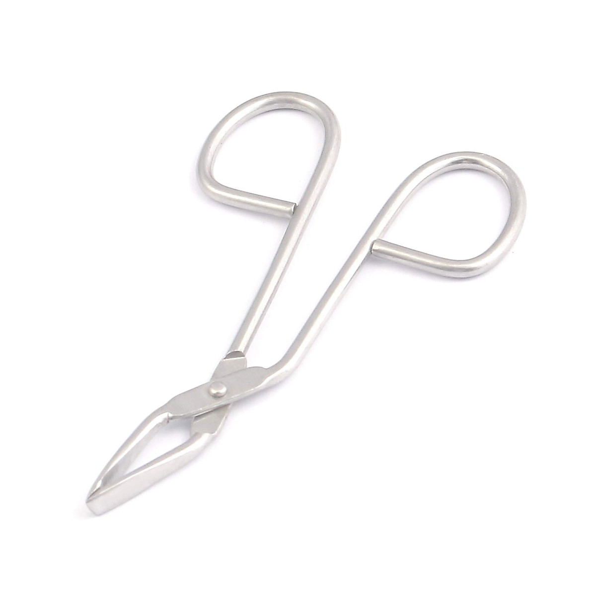 DDP Professional Stainless Steel Scissors Shaped Slant Tip Tweezer Clip 'Eyebrow