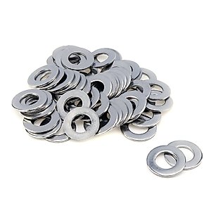 S SYDIEN 50Pcs 304 Stainless Steel M10 Inner Dia Flat Washers for Bolt Screw