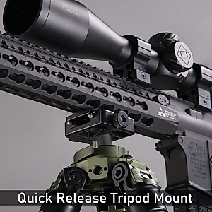 Keymod Arca Swiss Plate, Keymod to Arca(ARCA-Swiss)/RRS(Really Right Stuff) Rail Mount, Keymod Convert to ARCA/RRS Quick Release Rail,Keymod Hunting Tripod Mount Adapter
