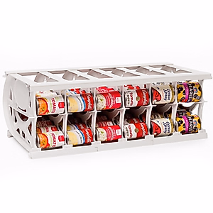 Cansolidator Pantry Plus Stores 60 cans | Rotate Cans First in First Out | Canned Food Organizer for Pantry | Canned Food Storage | Organize Your Kitchen and Pantry