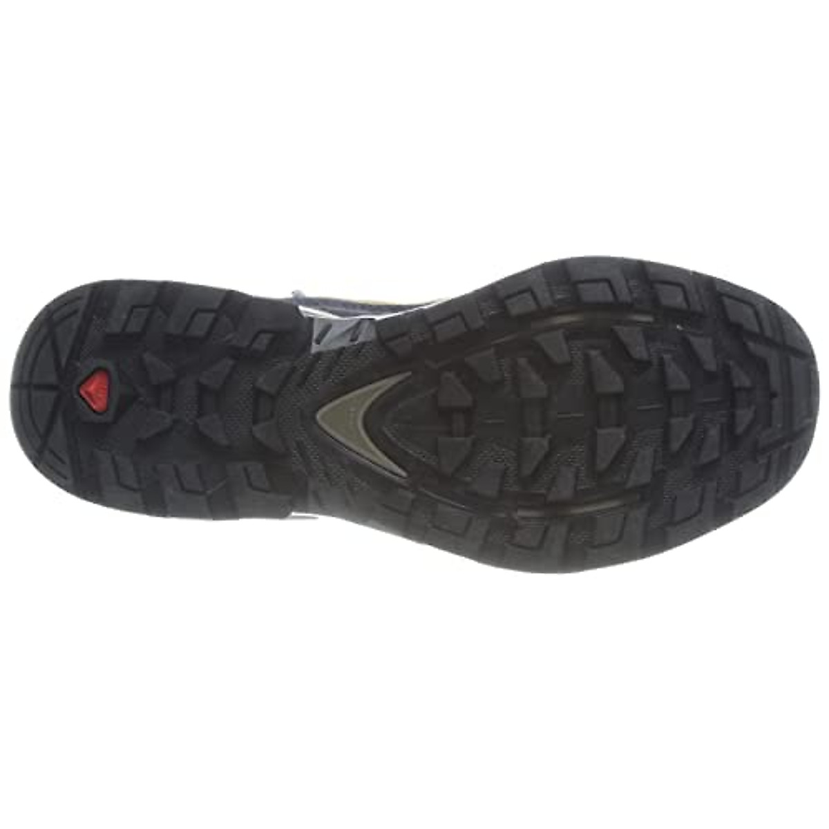 Salomon Quest Element Gore-TEX Hiking Boots for Women, Safari/Vanilla Ice/Mecca Orange, 10