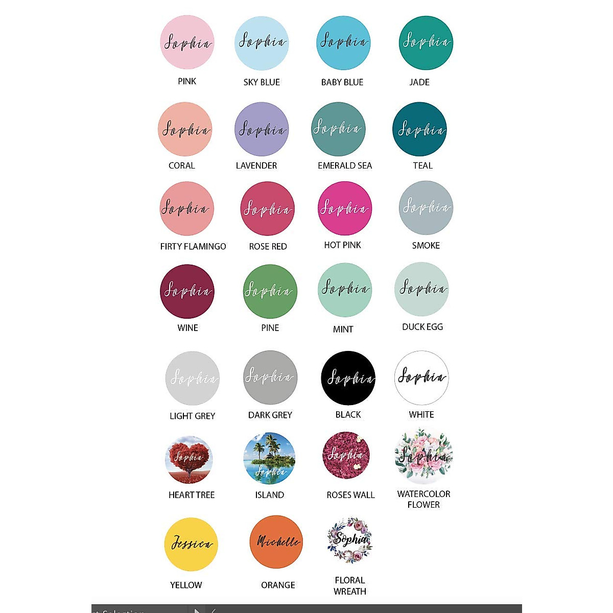 wadbeev Personalized Compact Mirror Bridesmaid Gift, Any Logo Image, Wedding Favors Watercolor Flower Gift for her