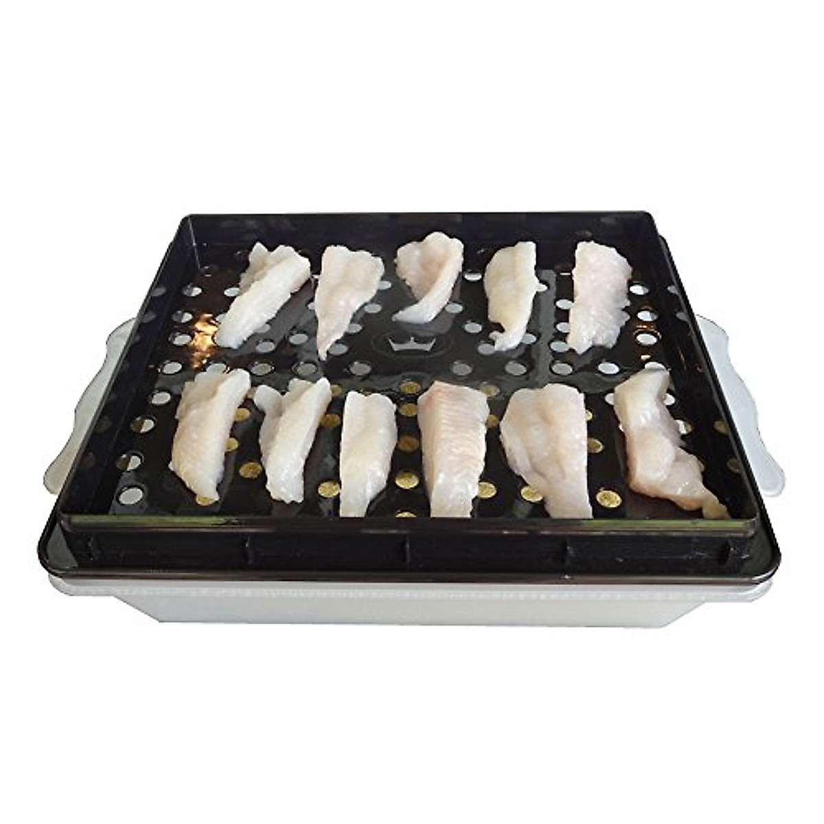 King Kooker 1113BK Plastic Breader Box with Sifter, One Size, Multi