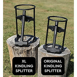 Blue Home XL Kindling Splitter — with 5.5 Lbs Sledge Hammer — Easy Portability — Manual Log Splitter (XL Kindling Splitter)