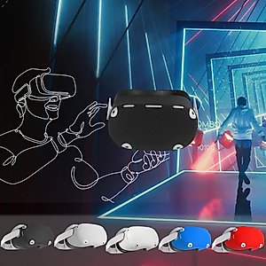 Design Shell Front Face Protector Cover for Oculus Quest 2 Headset Accessories Preventing Collisions and Scratches