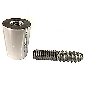 Beer Tap Ferrule & Hanger Bolt Set Metric - 5/16"-18 Top, M10x1.5 Bottom with 5/16" Hanger Bolt - 5 Sets