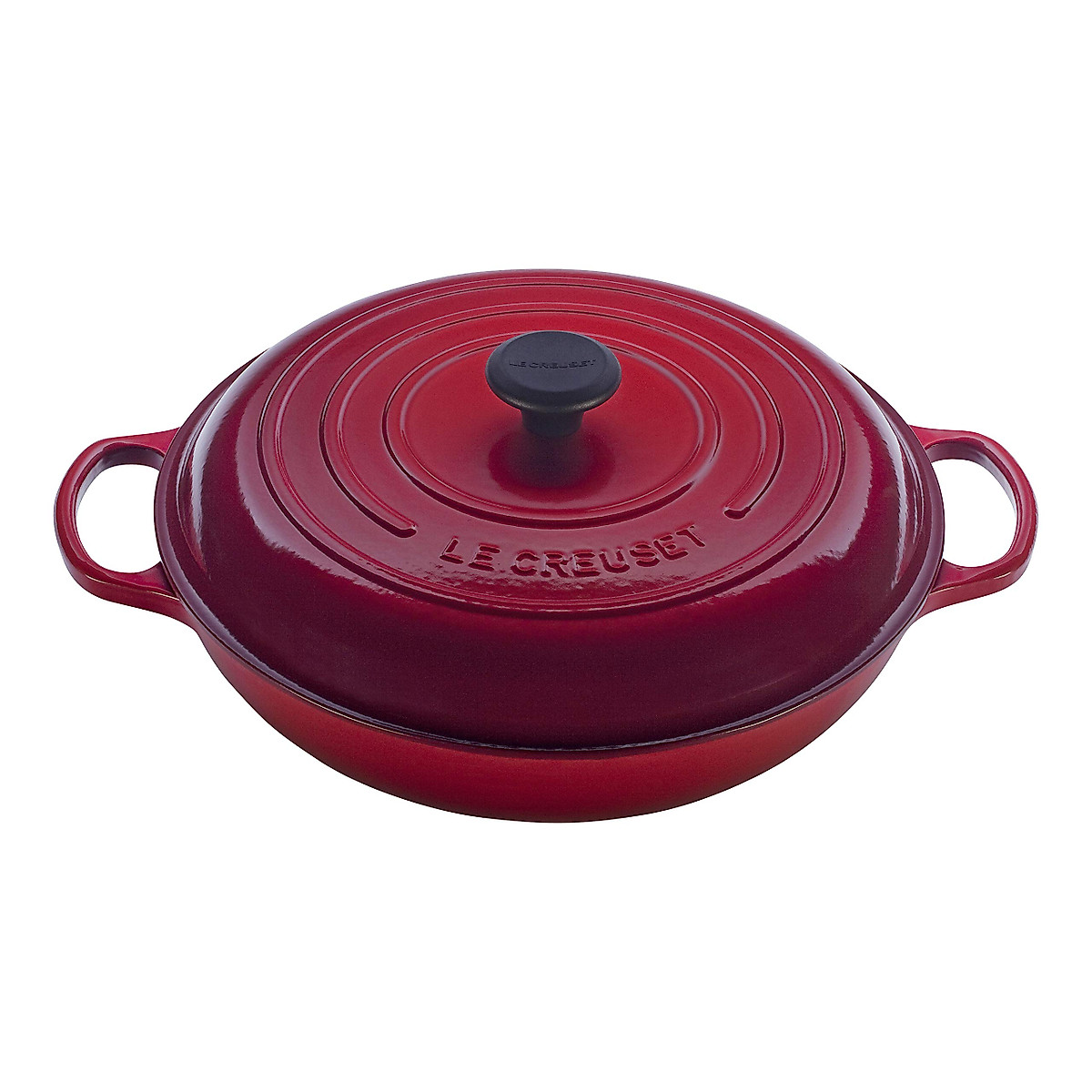 Le Creuset Enameled Cast Iron Signature Braiser, 3.5 qt., Cerise