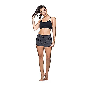 Colosseum Active Women's Simone Cotton Blend Yoga and Running Short (Black, Large)