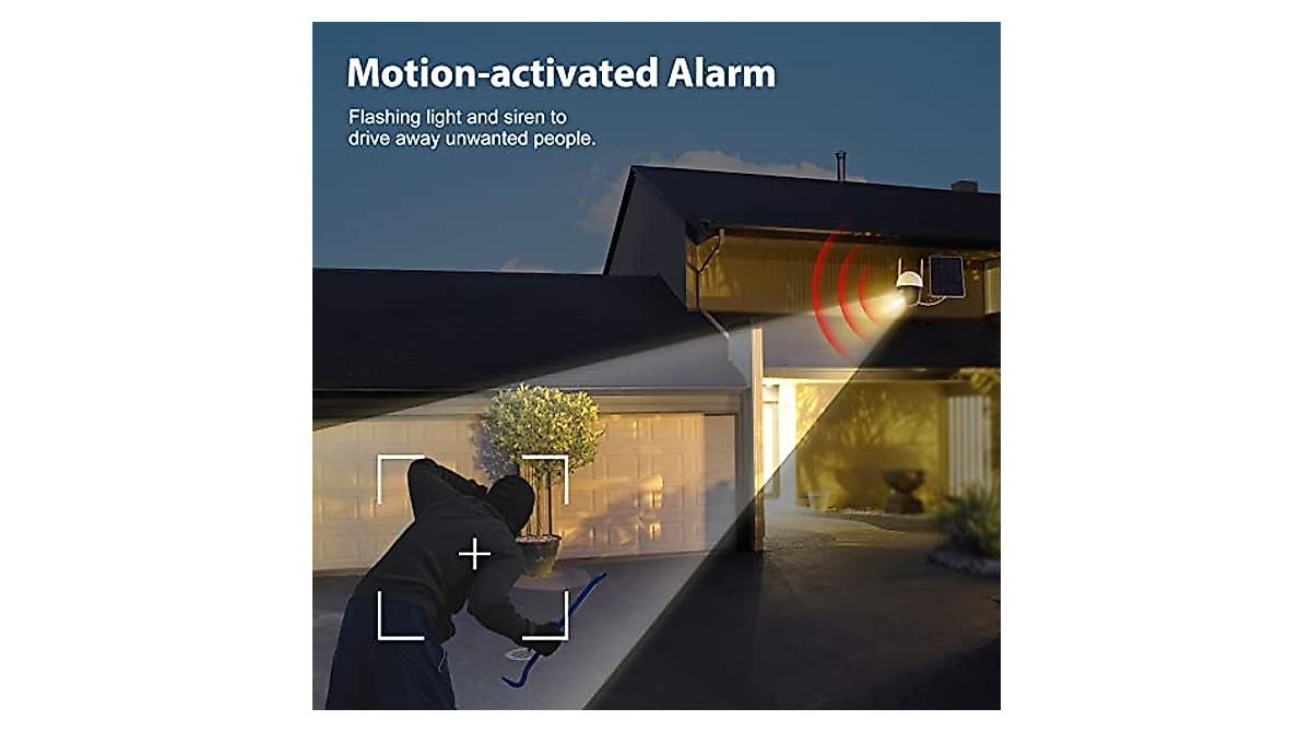 DEKCO 2K Solar Wireless Outdoor Security Camera 360°