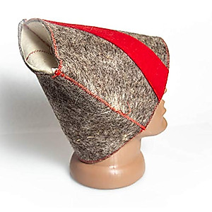 Sauna banya hat Woo for Men - Sauna hat to Protect Hair - Russian banya hat - Easter Sale Wool Felt Papakha Kubanka Cossack Ukrainian Warrior cosplayers